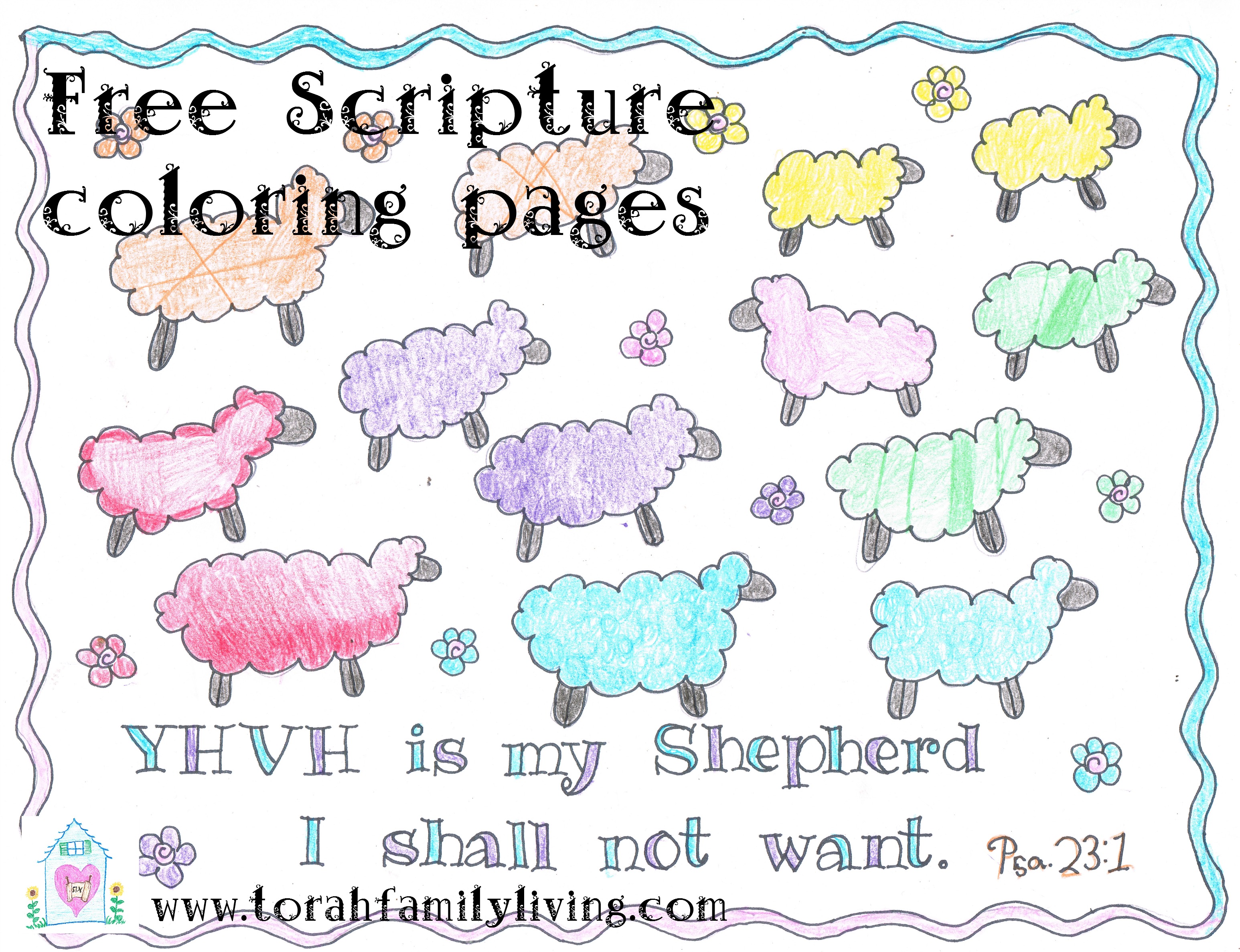 Coloring pages lech lecha