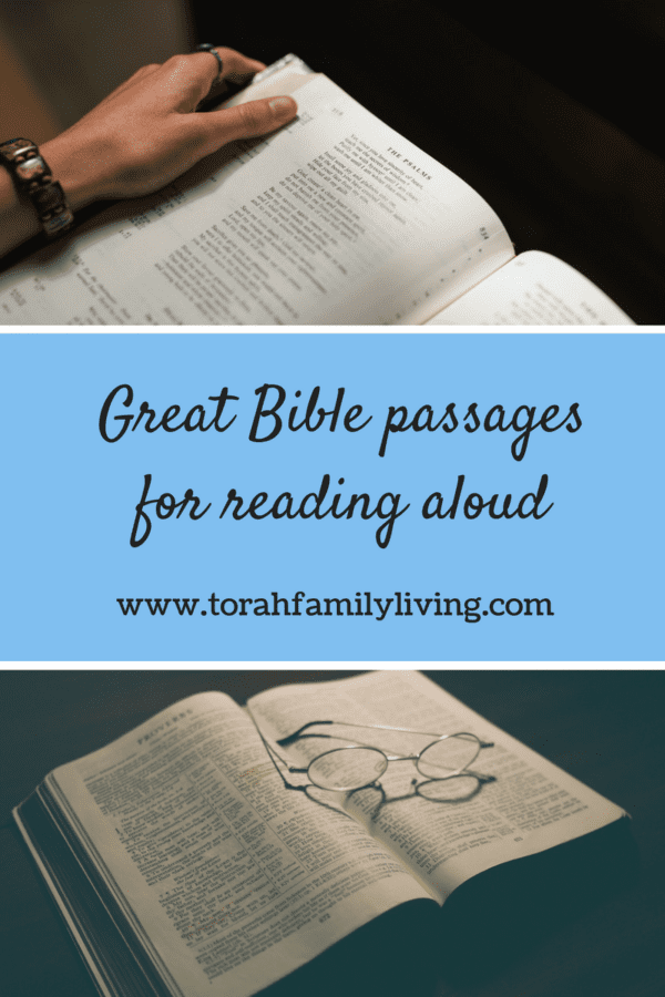 Great Bible passages for reading aloud - Torah Family Living
